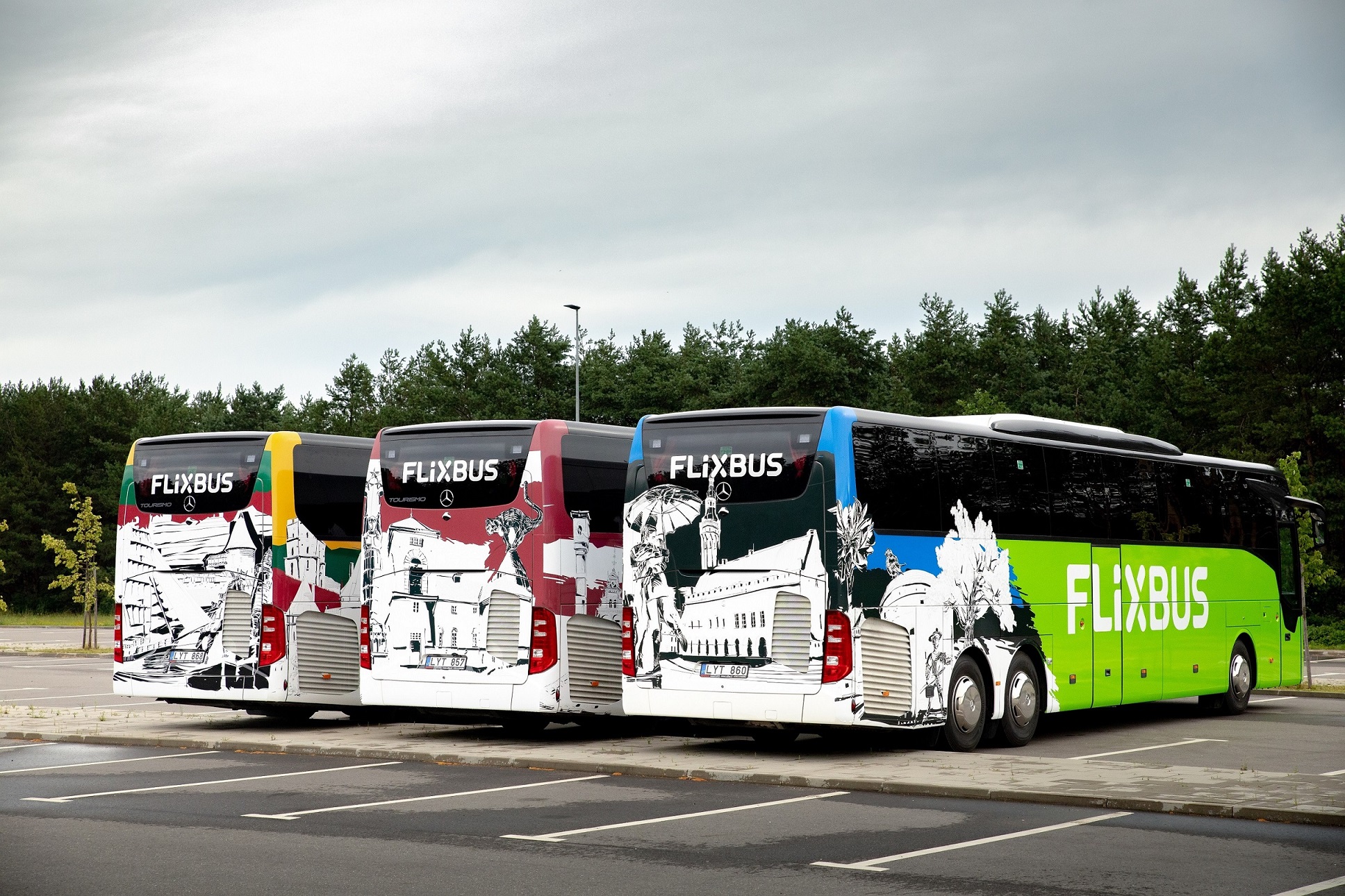 FlixBus startuje w krajach bałtyckich. Trasy z Polski! | Mleczne ...